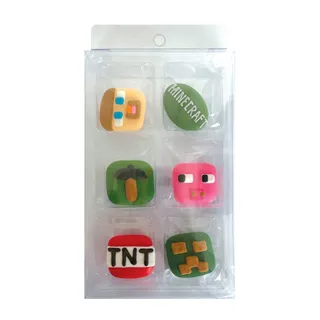 MINECRAFT | SUGAR DECORATIONS | 6 PIECE PACK | The Cookie Jar And More